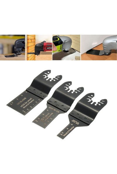 Bosch Fein Multimaster Makita Seti Için 3 Adet Testere Salınımlı Çok Aracı