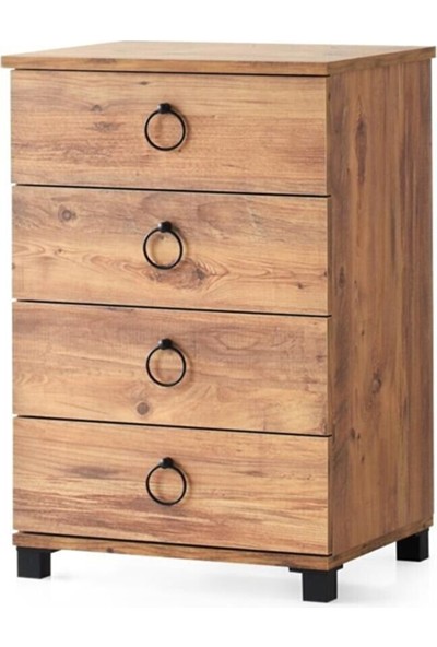 4 Çekmeceli Komodin Şifonyer 51X45X79CM