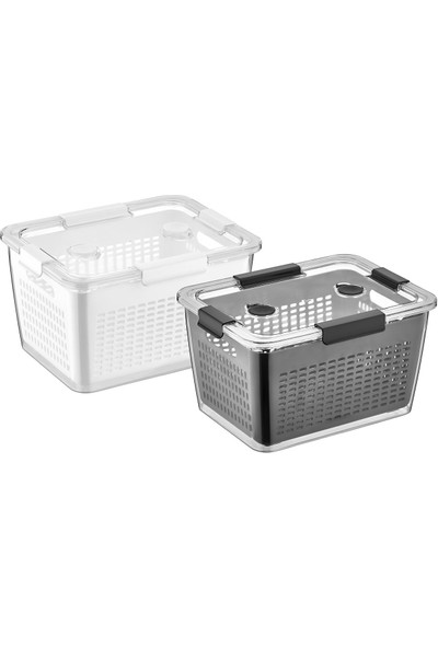 Selka Beyaz Plastik Saklama Kabı