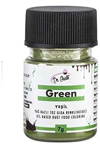 Dr. Gusto Dr.Gusto Yağ Bazlı Gıda Boyası Yeşil 7 gr Dr. Gusto Dr.Gusto Yağ Bazlı Gıda Boyası Yeşil 7 gr