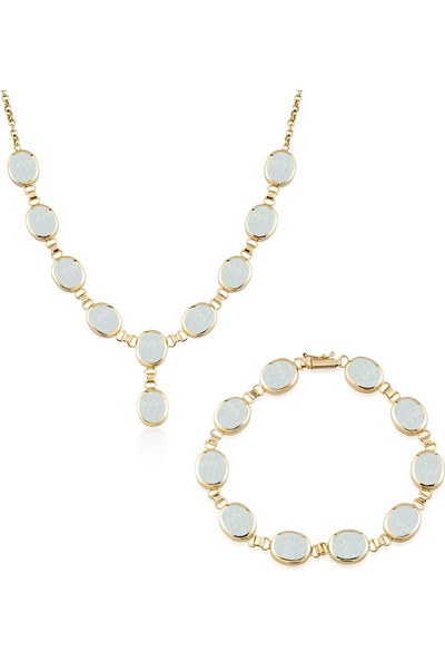Biggold Altın Opal Ikili Set