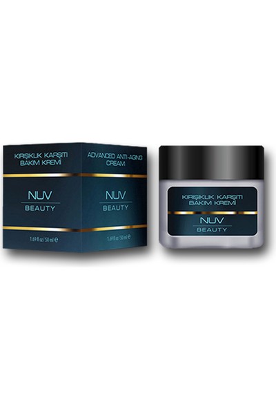 Nuv Beauty Kırışıklık Karşıtı Bakım Kremi 50ML • Yaşlanma Karşıtı, Doğal Sertifikalı, Bitkisel Formül