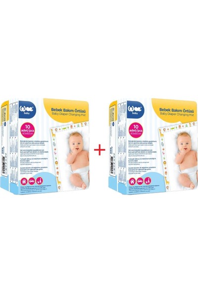 Wee Baby Bebek Bakım Örtüsü 2'li Paket