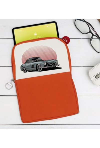 Bk Gift Klasik Araç Tasarımlı Taşınabilir Koruyucu Tablet Kılıfı & Organizer Çanta - Turuncu-9 Bk Gift Klasik Araç Tasarımlı Taşınabilir Koruyucu Tablet Kılıfı & Organizer Çanta - Turuncu-9