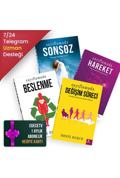 4'lü Set (Son Söz,değişim Süreci, Beslenme,hareket)+Telegram+Egecetv ( Deniz Egece Enstitü) -Deniz Egece