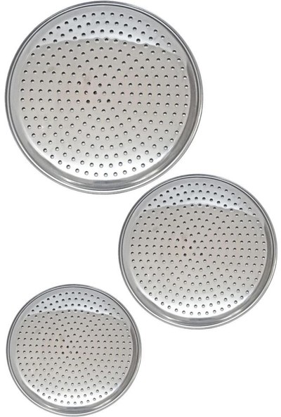 Çilek Ev 3'lü Paslanmaz Çelik Dolma Sarma Dolma Altlığı 20-22-24 cm