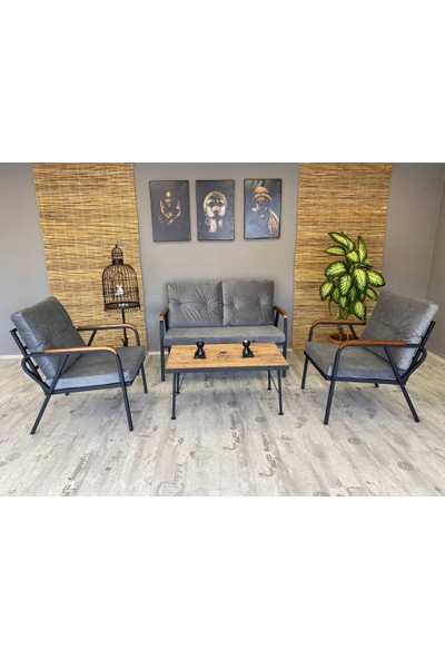 ADKPİETRO ADK621 Lüx 2+1+1 Balkon & Bahçe Sedir Takımı
