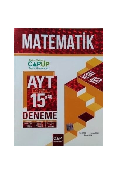 Çap Yayınları AYT Matematik 15 x 40 Up Deneme