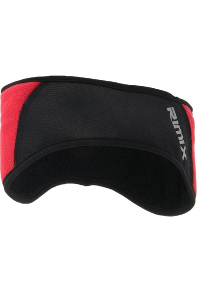 Homyl Rüzgar Geçirmez Spor Kış Earmuffs Sıkı Kafa Kafası Polar Kulak Isıtıcı Kırmızı S