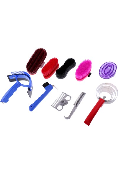 Homyl 10 Parça At Bakım Kiti Binicilik Deluxe At Bakım Fırça Tarak (Yurt Dışından) Homyl 10 Parça At Bakım Kiti Binicilik Deluxe At Bakım Fırça Tarak (Yurt Dışından)
