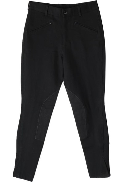 Homyl Erkekler Kadınlar Jodhpurs At Binme Pantolon Yumuşak Sıkı Siyah 31 Inç