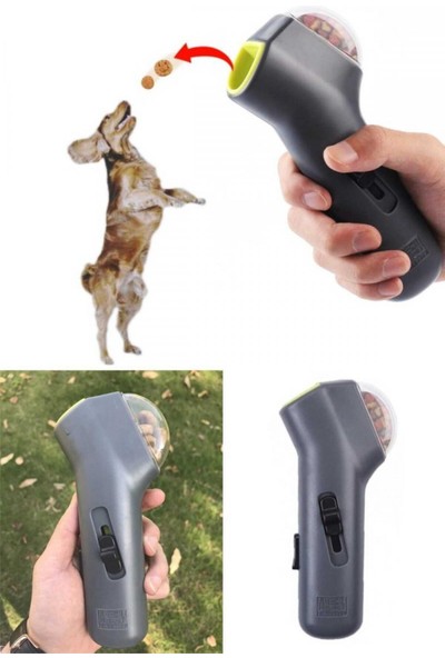 Sinerji Shop Köpek Mama Atıcı Egzersiz Oyun Tabancası Köpek Oyuncak