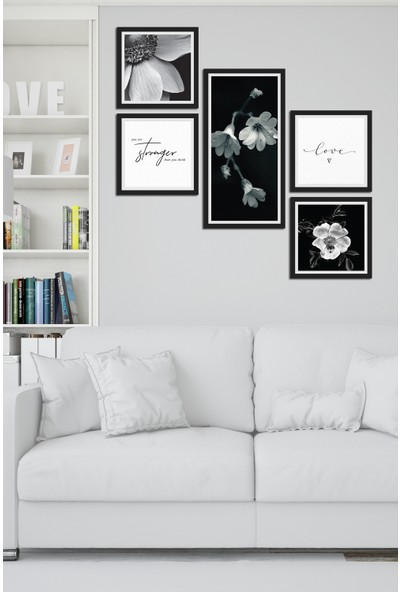 Cadran 5 Parçalı Çerçeve Görünümlü Mdf Tablo Seti ATF292