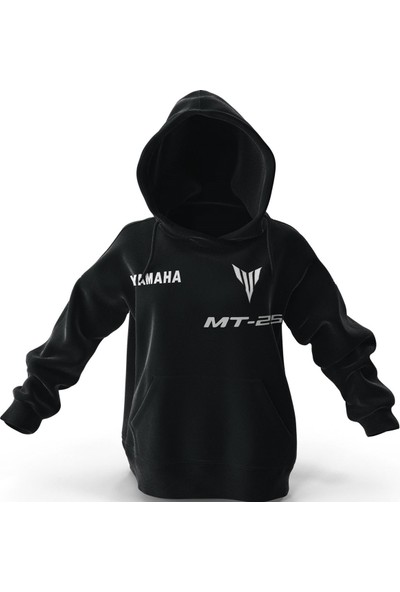 Road Life Yamaha Mt-25 Ön Arka Baskılı Kanguru Sweatshirt