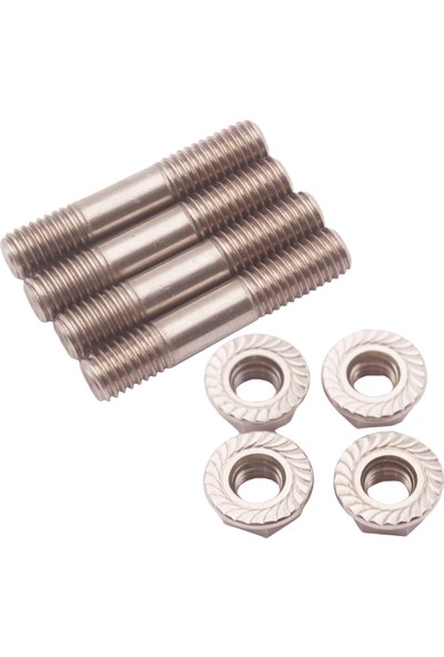 Cuticate 4 Adet / Takım Paslanmaz Çelik 304 M8X1.25 Işık ve Flanş Fındık T25 T28 Turbo (Yurt Dışından)