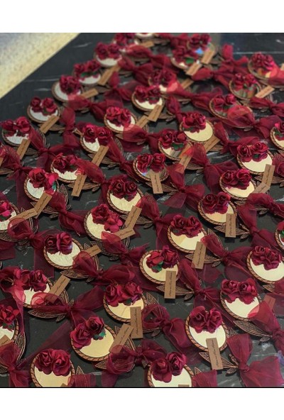 Melek Ayna Magnet Nişan Söz Hatırası ( 25 Adet )