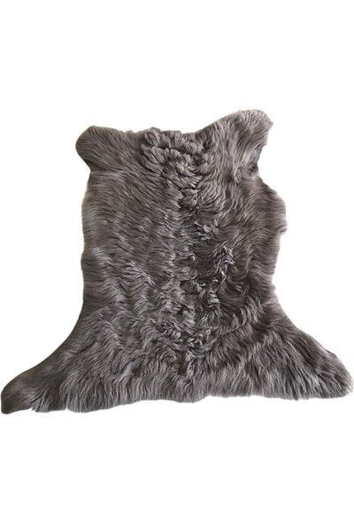 LN Leather Koyun Postu Uzun Tüylü Gri 55 x 40 cm.