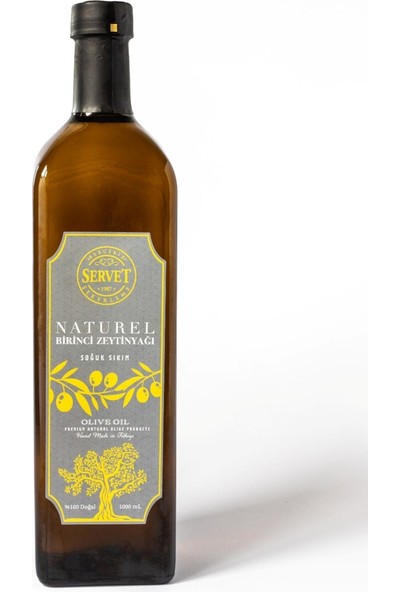 Servet Naturel Soğuk Sıkım Zeytinyağı 1000 ml Servet Naturel Soğuk Sıkım Zeytinyağı 1000 ml