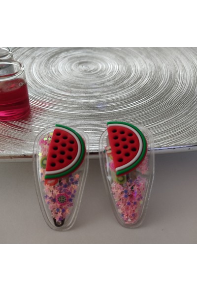 2k E-Ticaret Çocuk Karpuz Motifli Yan Toka 2 Adet