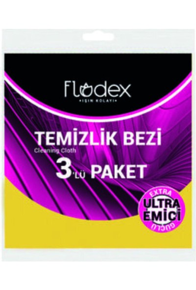 Flodex Temizlik Bezi 3'lü Paket