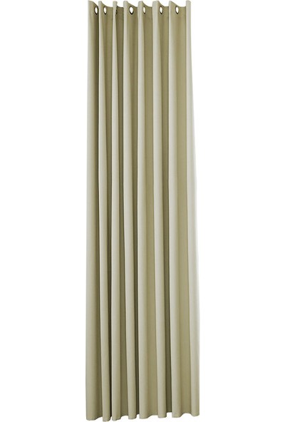 Dolity Yatak Odası Için Karartma Perdeleri -Tmal Yalıtımlı Perdeler Grommet Top Bej (Yurt Dışından)