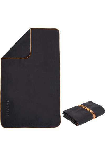 Nabaiji Mikrofiber Havlu 80 x 130 cm - L - Koyu Gri Nabaiji