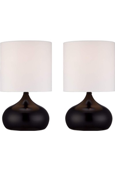 White Westin House 2 Adet Elips Masa Abajuru White Westin House 2 Adet Elips Masa Abajuru