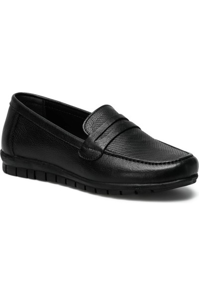Polaris 5 Nokta 103662.Z2FX Siyah Kadın Loafer Ayakkabı