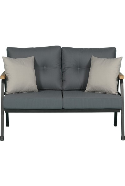 Deriva 120 Siyah Koltuk - Bahçe Balkon Ikili Koltuk