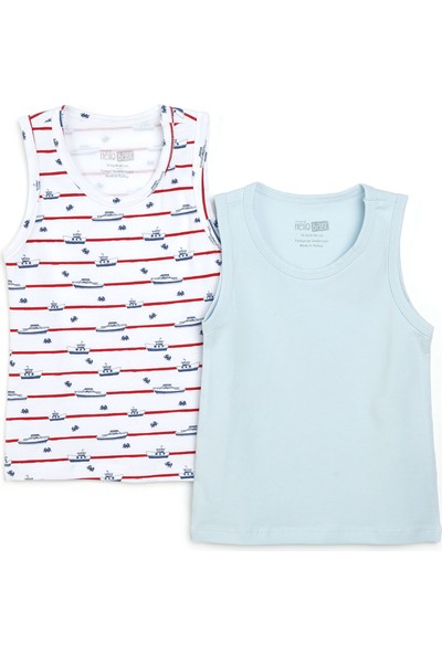 Hello Baby Basic Erkek Bebek 2li Elastan Atlet Hello Baby Basic Erkek Bebek 2li Elastan Atlet