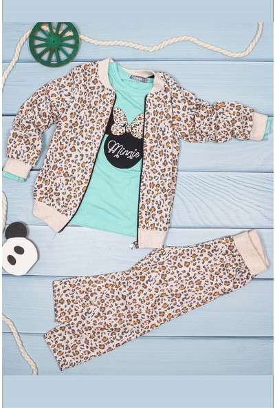 Anne Bebe 1623 Kız Çocuk Takım Yeşil