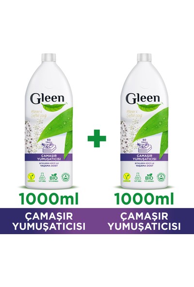 Gleen Mürver-Şeftali Çiçeği Konsantre Yumuşatıcı 2'li Paket