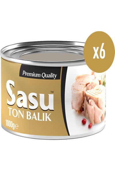 Sasu Klasik Ton Balığı Bütün Dilim 6 x 1 kg Sasu Klasik Ton Balığı Bütün Dilim 6 x 1 kg