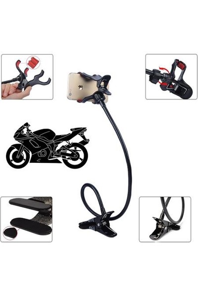 Bernam Motosiklet Spralli Telefon Tutucu Bernam Motosiklet Spralli Telefon Tutucu