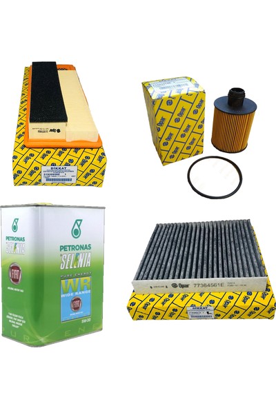 Fiat Linea Euro 5 1.3 Multijet 16V Filtre Bakım Seti 2012-2018 Model - Karbon 3+1-OTODEPOSUSET1919E Fiat Linea Euro 5 1.3 Multijet 16V Filtre Bakım Seti 2012-2018 Model - Karbon 3+1-OTODEPOSUSET1919E