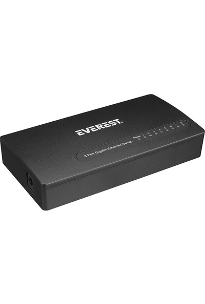 Everest ESW-808 8 Port 1000MBPS RTL8370N Gigabit Ethernet Switch Hub Everest ESW-808 8 Port 1000MBPS RTL8370N Gigabit Ethernet Switch Hub