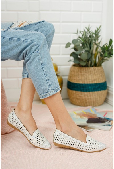 La Boss Gümüş-Taşlı Kadın Taşlı Babet