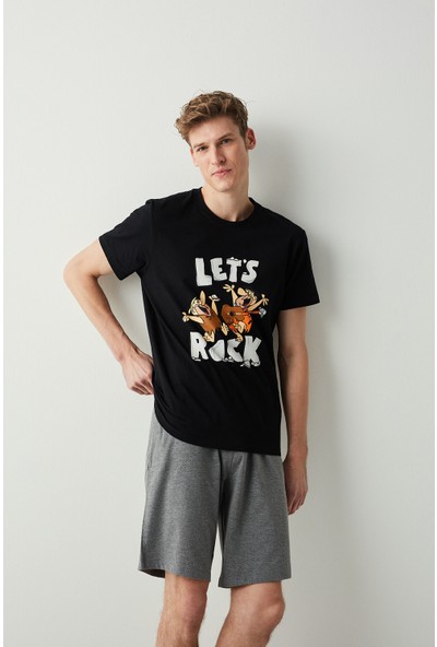 Penti Çok Renkli This Dady Rock Şort Pijama Takımı Penti Çok Renkli This Dady Rock Şort Pijama Takımı