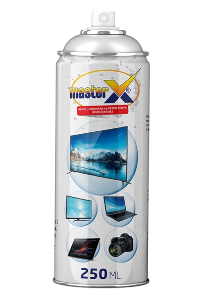 MasterX LCD Ekran Temizleme Köpüğü 250 ml + Bez Hediyeli