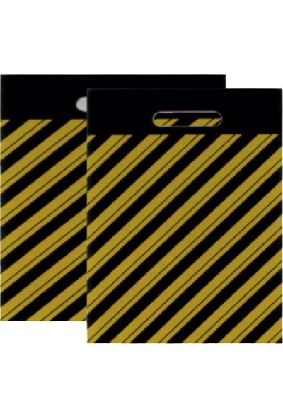 Çizgili Siyah Poşet Takviyeli Diagonal Poşet Mağaza Poşeti 33X45 cm (No 3) 150 Adet Çizgili Siyah Poşet Takviyeli Diagonal Poşet Mağaza Poşeti 33X45 cm (No 3) 150 Adet