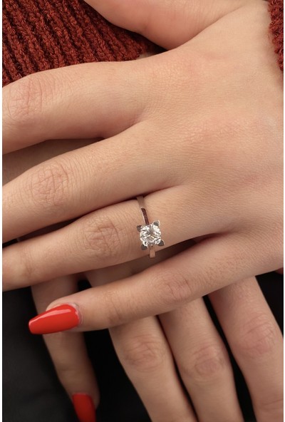 Fiyonk Kuyumculuk 14 Ayar Altın Tektaş Yüzük 15