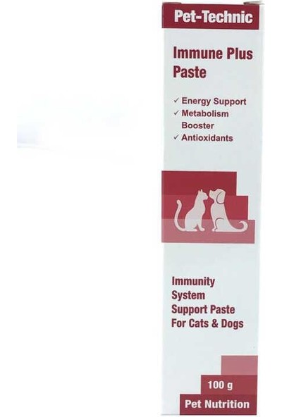 Pet-Technic Immune Plus Paste Kedi Köpek Bağışıklık Sistemi Destekleyeci Paste 100 Gr. Pet-Technic Immune Plus Paste Kedi Köpek Bağışıklık Sistemi Destekleyeci Paste 100 Gr.