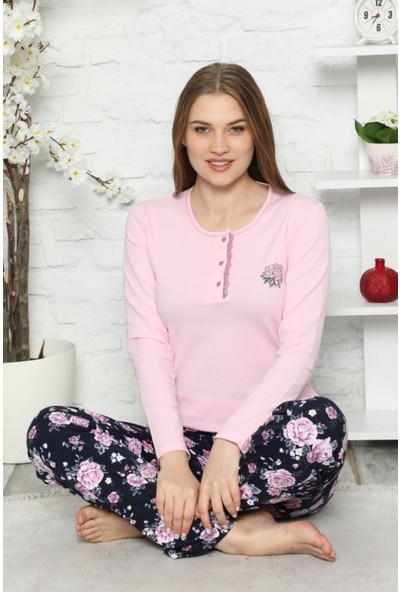 Alimer 2548-UY Kadın Uzun Kol Üç Düğmeli Pijama Takımı Alimer 2548-UY Kadın Uzun Kol Üç Düğmeli Pijama Takımı