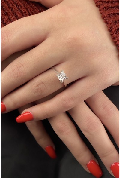 Fiyonk Kuyumculuk 14 Ayar Altın Tektaş Yüzük 16