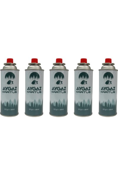 Aygaz 227 gr Kartuş Beşli Set