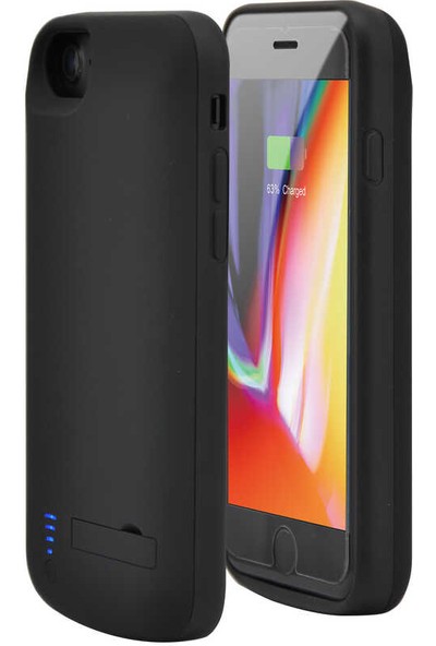 Lyon Tech Apple iPhone 8 Uyumlu 5500MAH Kapasiteli Şarjlı Kılıf Zore