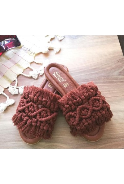 Makrome El Yapımı Terlik