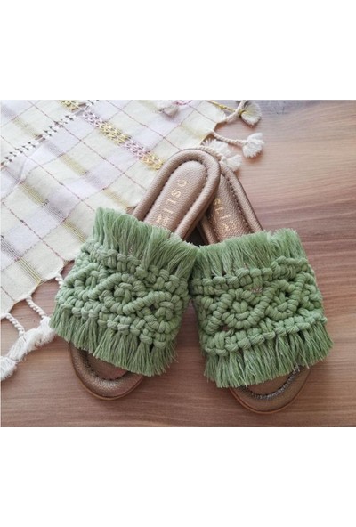 Makrome El Yapımı Terlik