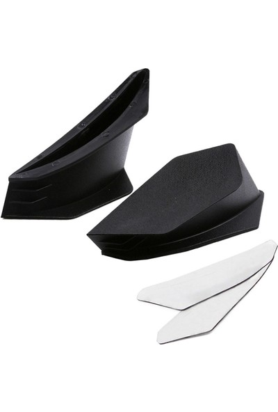 1 Çift Motosiklet Winglets Yamaha Siyah Için Fairing Yan Hava Saptırmaları