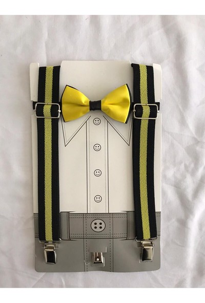 Ar&es Kids Erkek Çocuk Askı Papyon Takım 1-8 Yaş Arası Uygundur